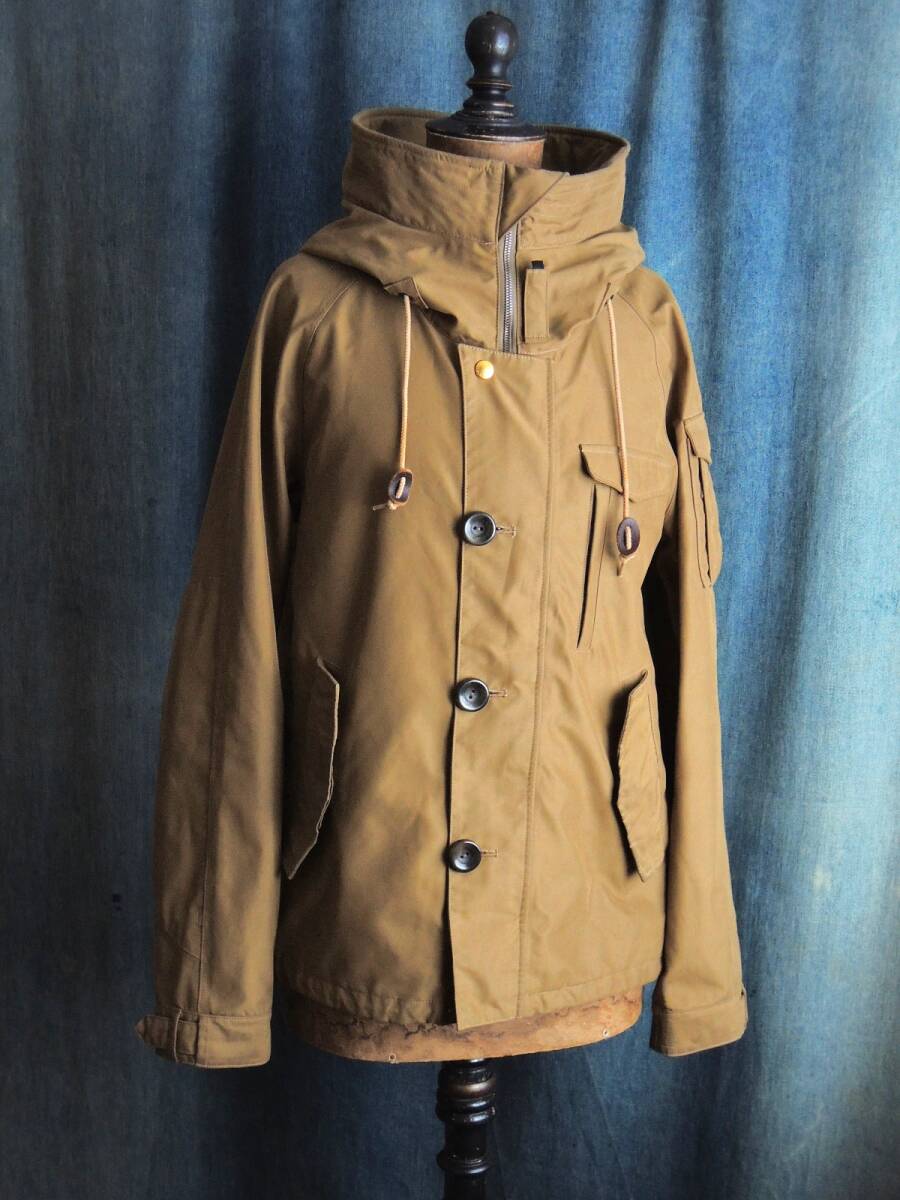 【傷や汚れあり】JOHNBULLジョンブルTETRATEXテトラテックス ユーティリティーシェル防水ジップアップマウンテンパーカーM TEN-C BURTON HRM RRL KAPITAL印 ...