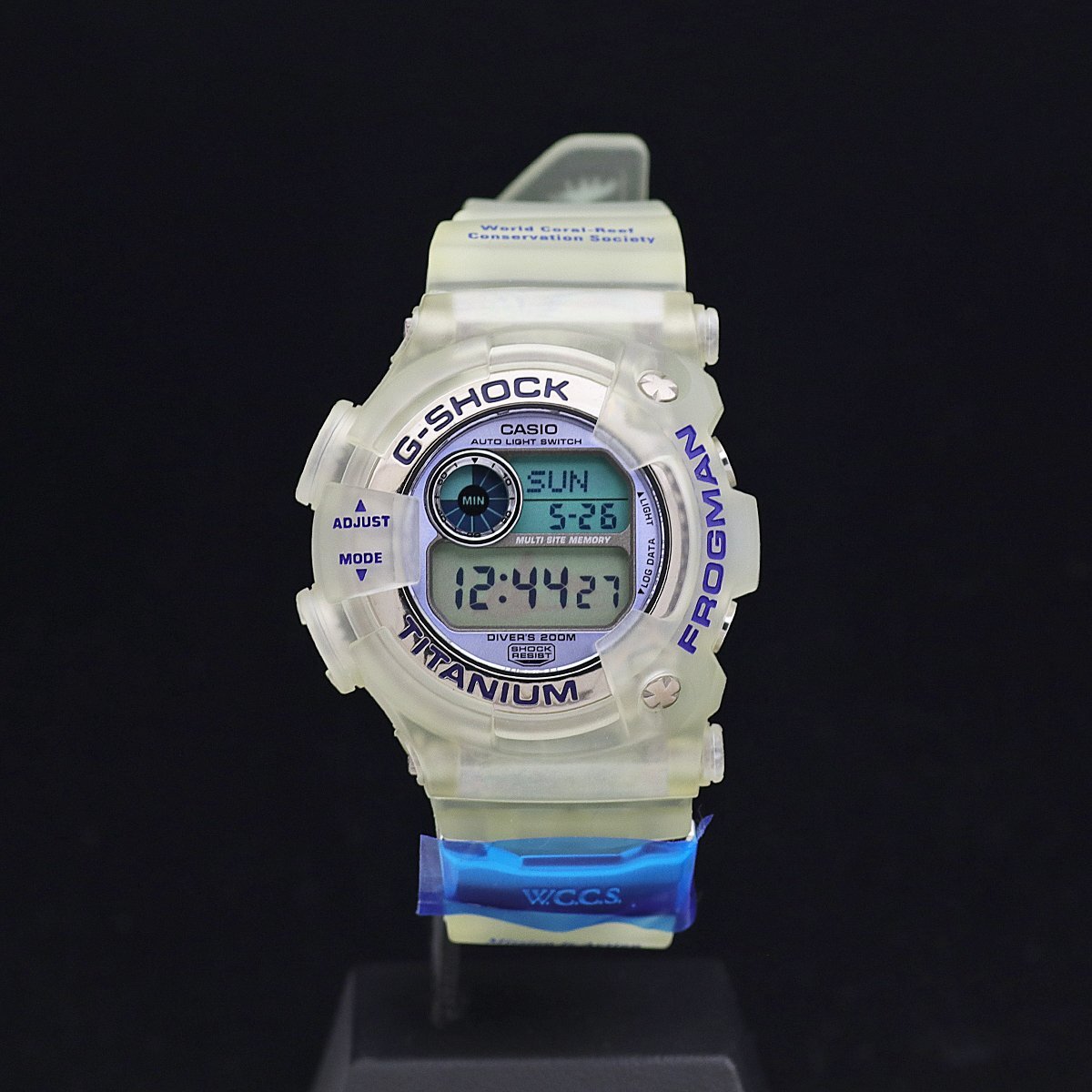 【未使用】1円～ 未使用 CASIO カシオ G-SHOCK FOGMAN フロッグマン W.C.C.S.コラボ DW-9900WC-2T チタン・樹脂 メンズ クォーツ 箱保取の落札情報詳細 ...