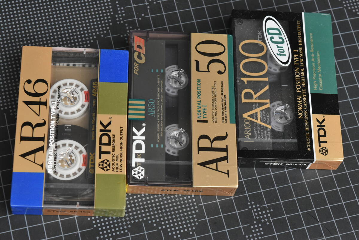 【未使用】カセットテープ【 TDK : ゛AR46(1987-1988)・AR100(1989)・AR50(1990-1991) ” 】各1巻、合計3巻（未使用・未開封）の落札情報詳細 ...