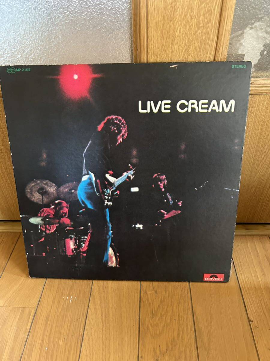 【目立った傷や汚れなし】袋に入れて保管 国内盤 当時物 1970年代 父の終活のための出品 Cream「Live Cream」LP（12インチ ...