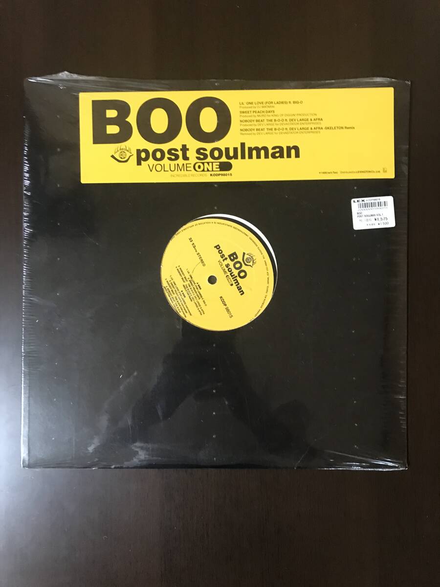 【未使用】アナログ盤 Boo post soulman VOLUME ONE BIG-O DJ WATARAI MURO DEV LARGE ...