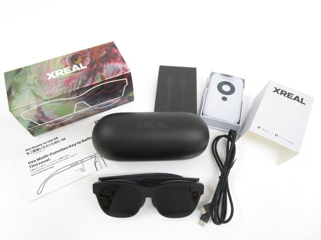 【目立った傷や汚れなし】[即日発送]★動作OK★ XREAL エックスリアル ARグラス air2 PRO X1003 ダークグレー/Beam ...