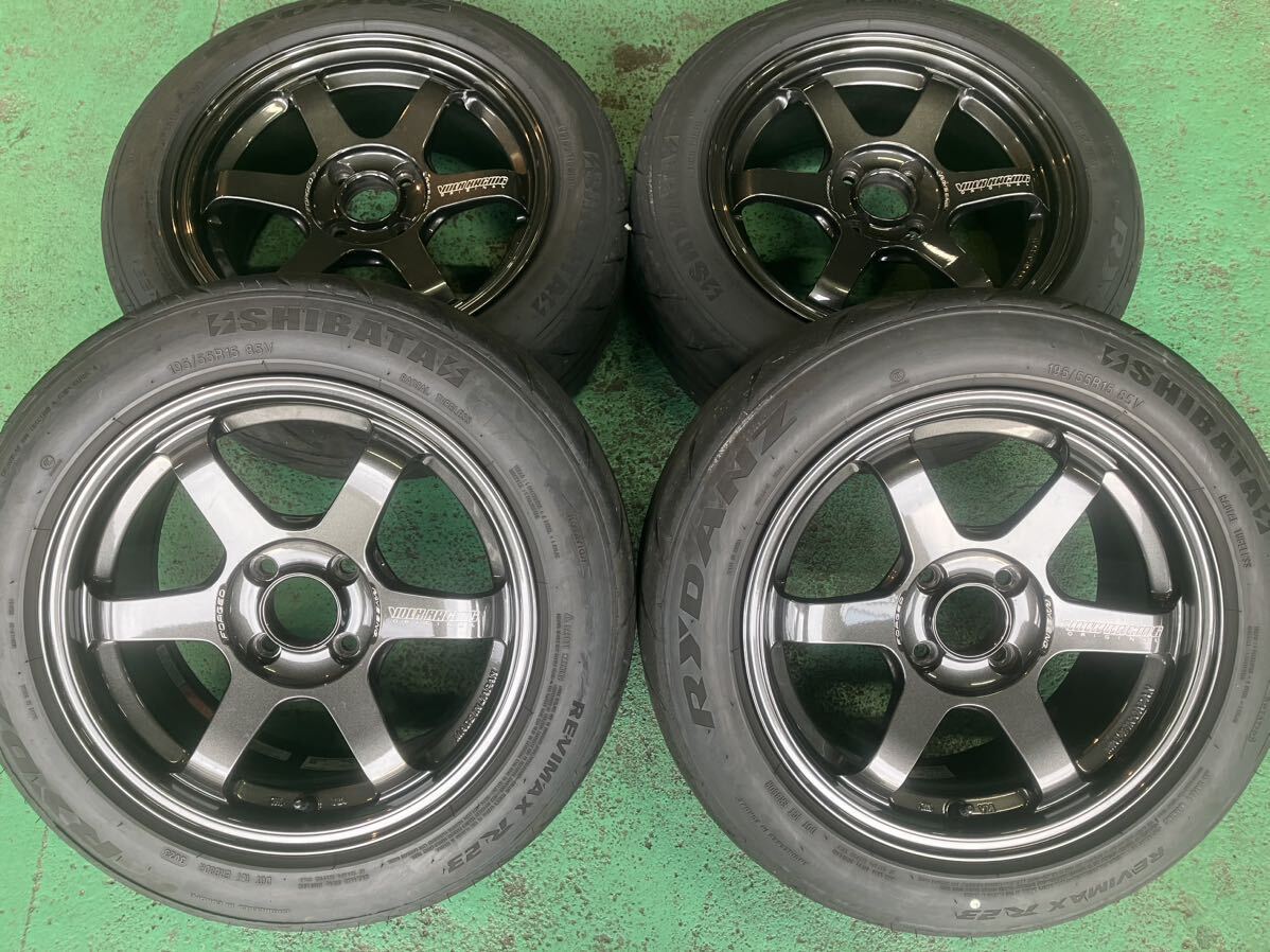 【目立った傷や汚れなし】美品レイズ TE37 sonic 15インチ 7J+35 ヤリス ヴィッツ アクア ロードスター フィット マーチ S660 コペン コンパクト 軽自動車の落札情報詳細 ...