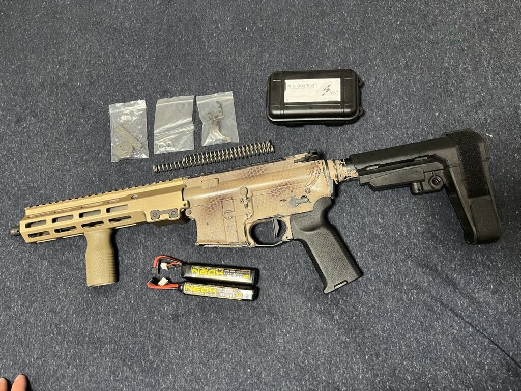 【傷や汚れあり】トレポン ptw URGI M4 9.3インチ ブラシレス モーター DEVGRU SYSTEMA システマ 実物 マグプル ...