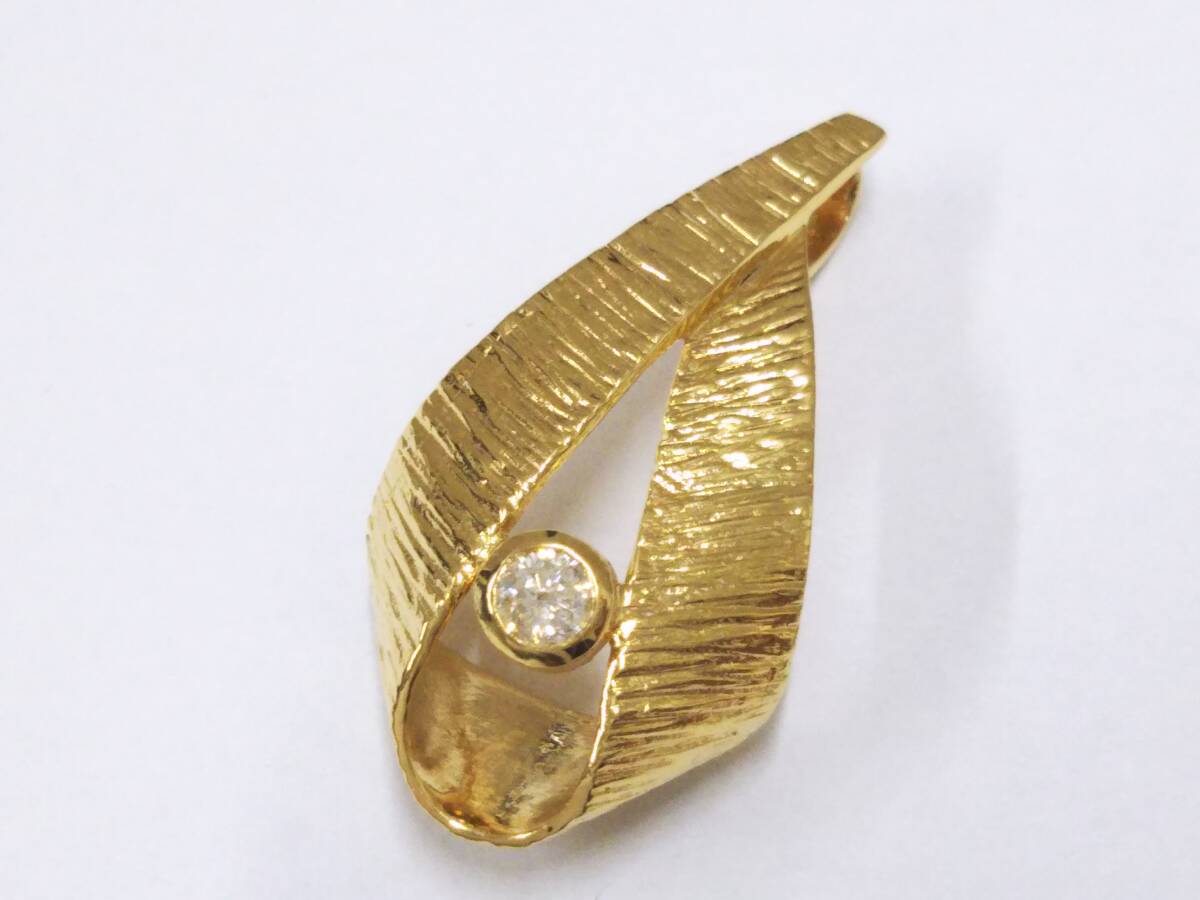 【やや傷や汚れあり】【クリーニング済】K18 ゴールド トップ 総重量約3.1g ダイヤ0.07ct 一粒ダイヤ デザイントップの落札情報詳細 - Yahoo!オークション落札価格検索 オークフリー