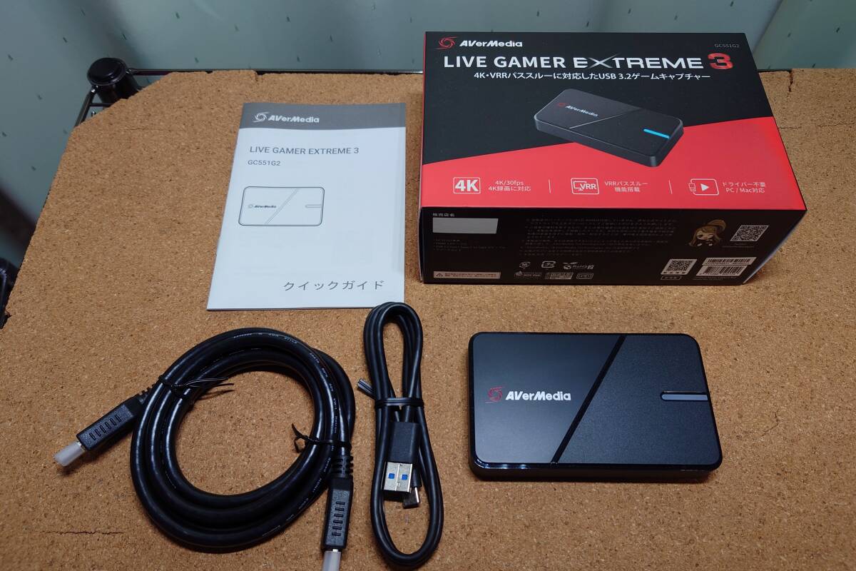 【未使用に近い】アバーメディア AVerMedia LIVE GAMER EXTREME 3 4K（30fps）・1080p（60fps）録画 ...