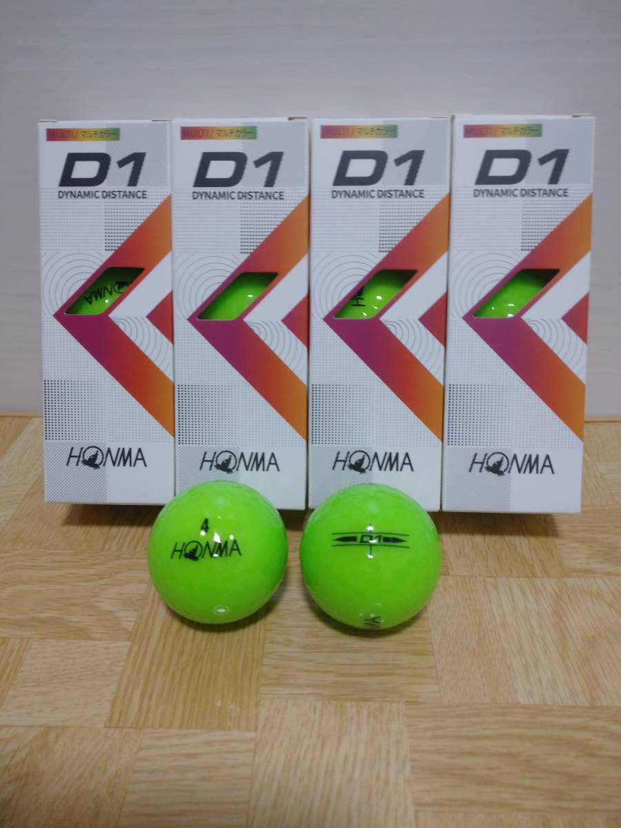 【未使用】【新品】ホンマ D1 グリーン 1ダース12球 2022年モデル HONMA 本間ゴルフボール 未使用の落札情報詳細 - Yahoo!オークション落札価格検索 オークフリー