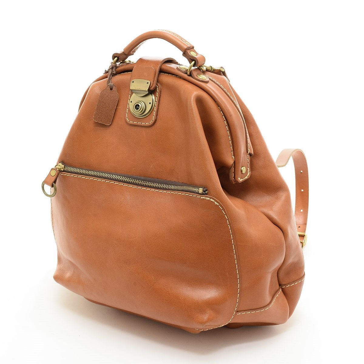 【傷や汚れあり】 519420 HERZ ヘルツ バックパック デイパック リュックサック わんぱくリュック R-144 サイズM スターレ ソフトレザー キャメル ブラウンの落札情報詳細 ...