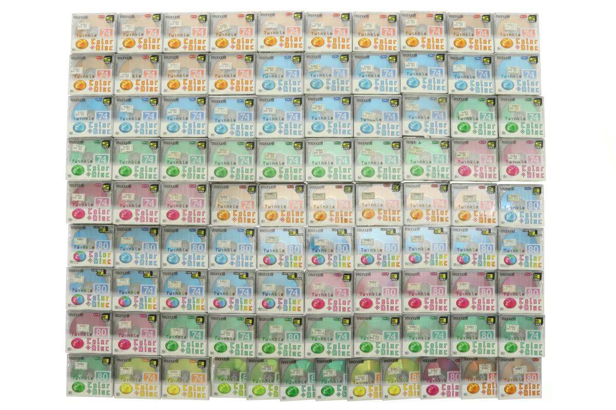 【未使用】VMPD6-616-17 maxell マクセル MD Disk Twinkle Color Disk 74 80 5パック 3 ...