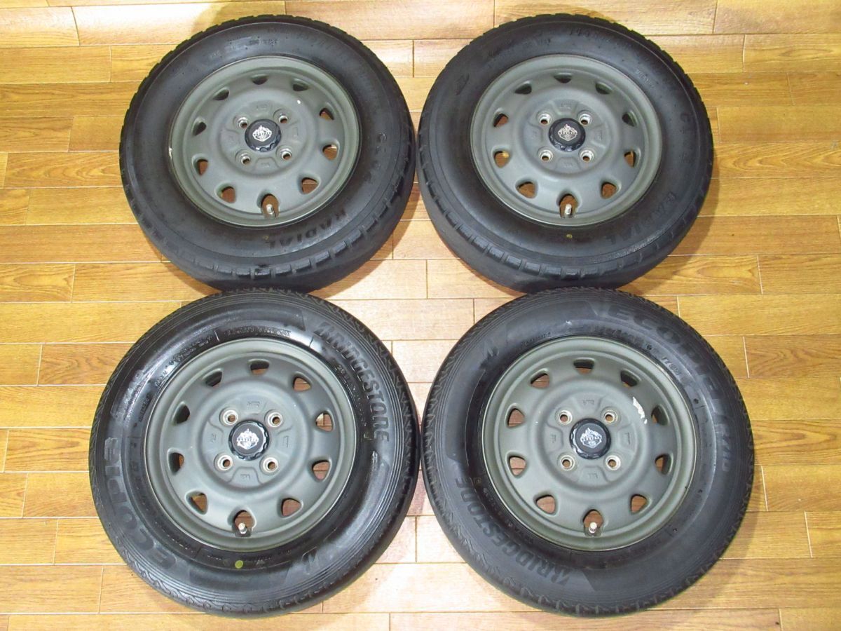 【傷や汚れあり】TOPY LANDFOOT SWZ ランドフット 3.5J-12 off+44 100/4H 12インチアルミホイール+ダメ ...