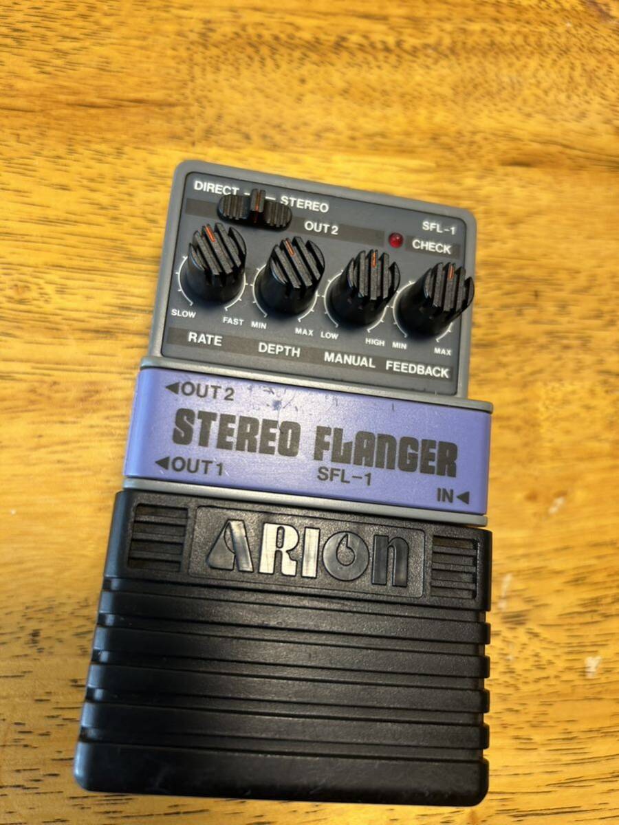 【傷や汚れあり】☆1円スタート☆ARION Stereo Flanger made in Japan vintage アリオン ステレオフラン ...