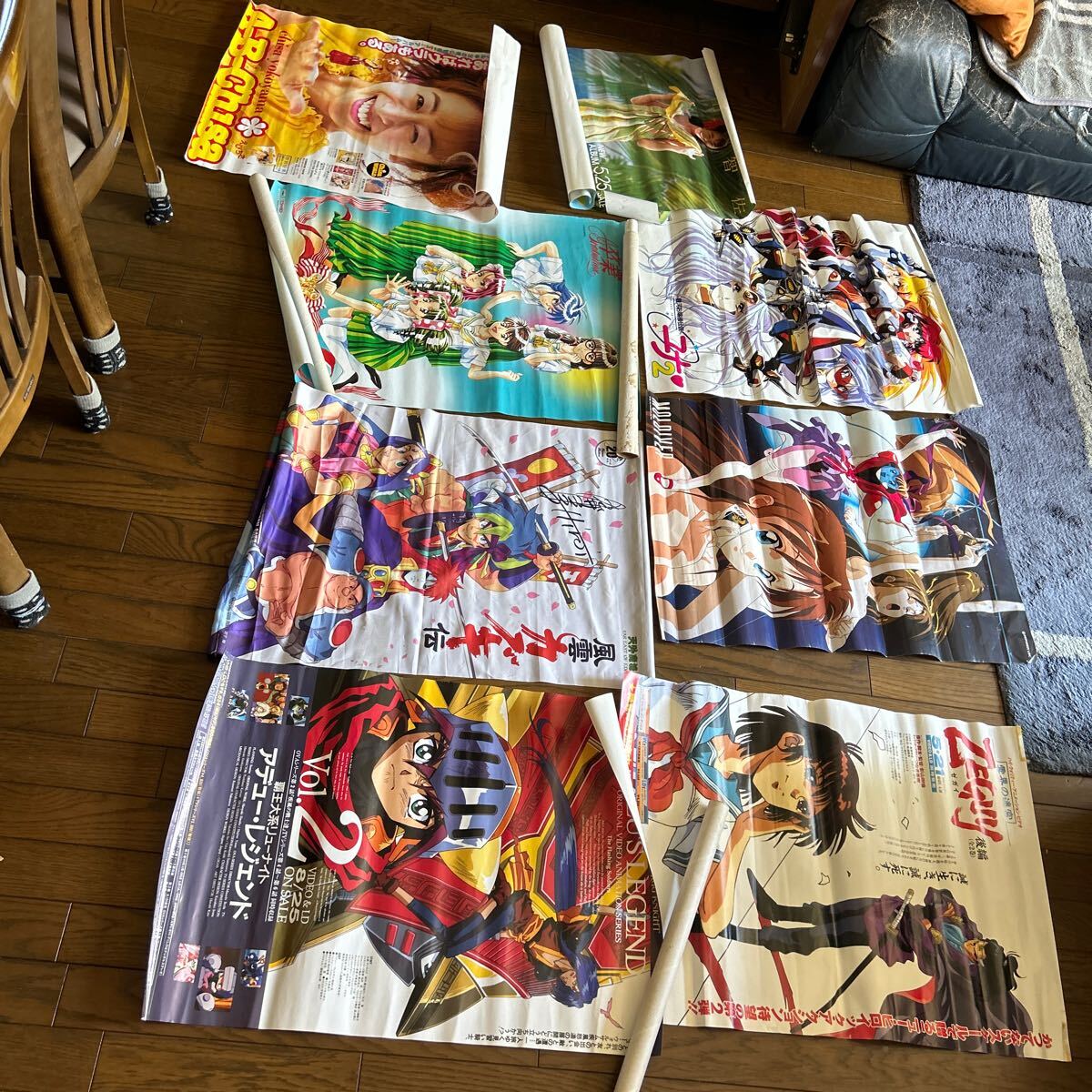 【やや傷や汚れあり】ポスター アニメ ゲーム？ 銀河お嬢様伝説・MOLDIVER ぜガイ アデュー・レジェンド・卒業 風雲カブキ伝 他 色々 ...