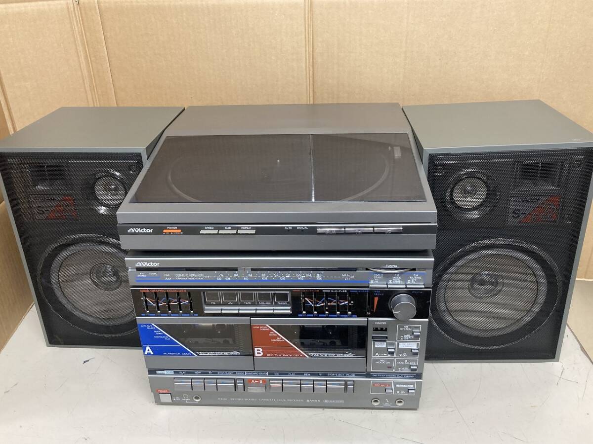 【傷や汚れあり】 Victor 昭和レトロ/コンパクトミニコンポ R-E22 + L-E22 + S-E22 中古 ★即決★の落札情報詳細 - Yahoo!オークション落札価格検索 オークフリー