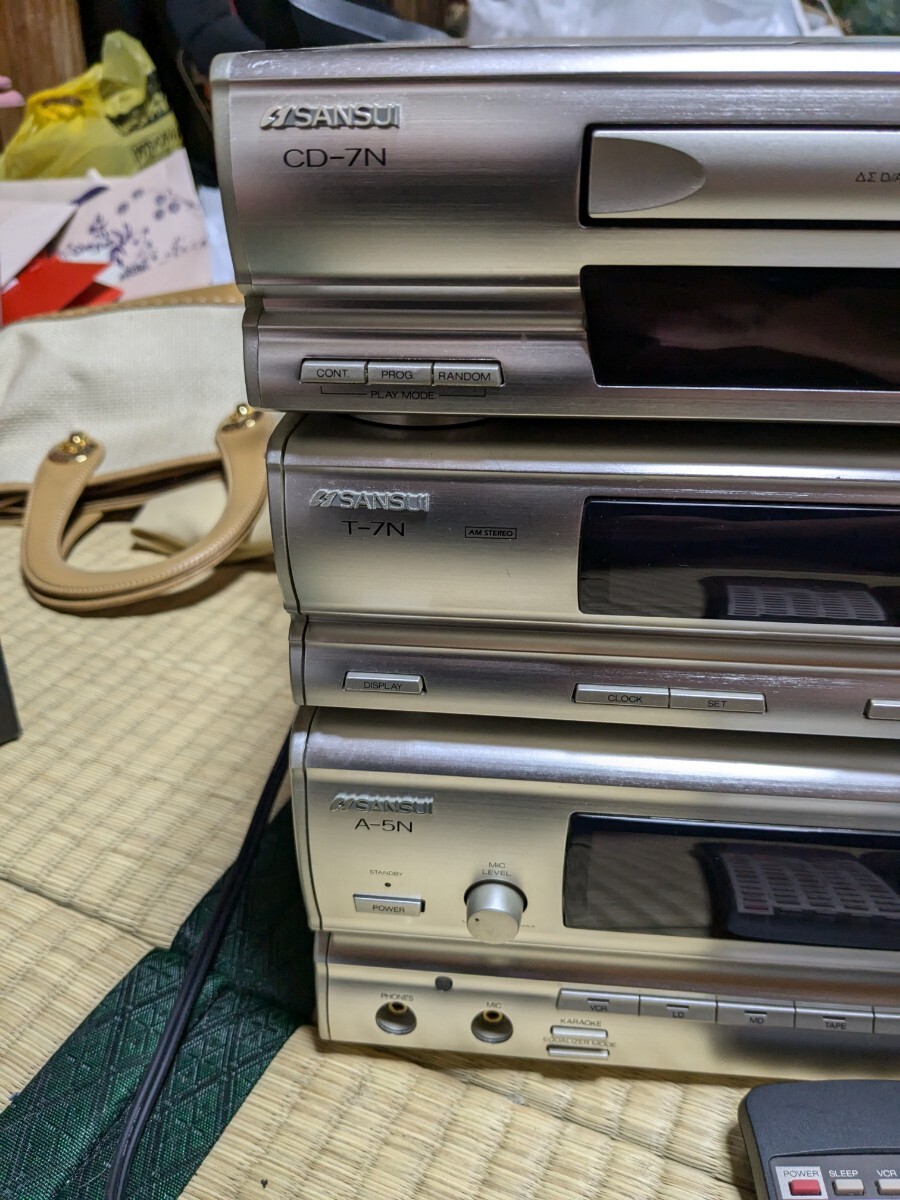 【目立った傷や汚れなし】サンスイ システムコンポ SANSUI 《A-5N.CD-7N T-7N》の落札情報詳細 - Yahoo!オークション落札価格検索 オークフリー