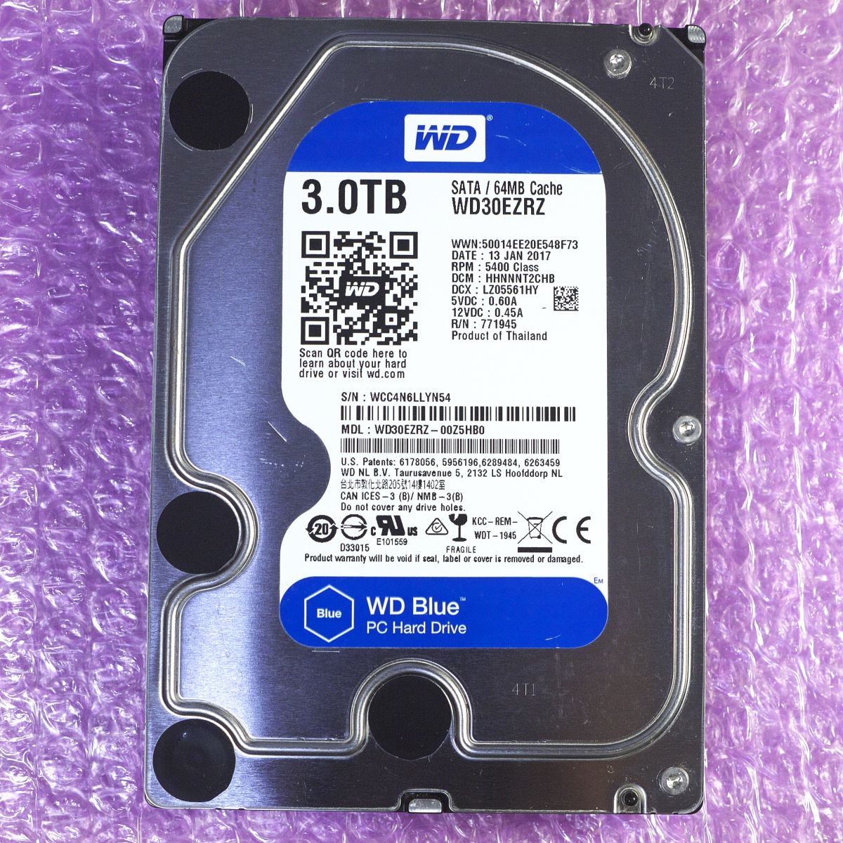 【やや傷や汚れあり】Western Digital WD30EZRZ 3TB 3.5インチ SATA HDD の落札情報詳細 - Yahoo!オークション落札価格検索 オークフリー