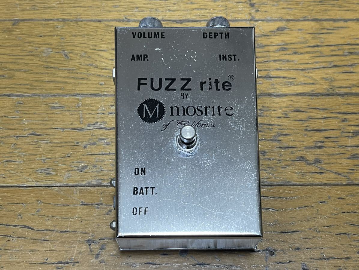 【傷や汚れあり】mosrite fuzz rite ビンテージ フルシアンテ fuzzrite モズライト ファズ big muff やfuzz factoryなどfuzz好きな方にも必見の ...