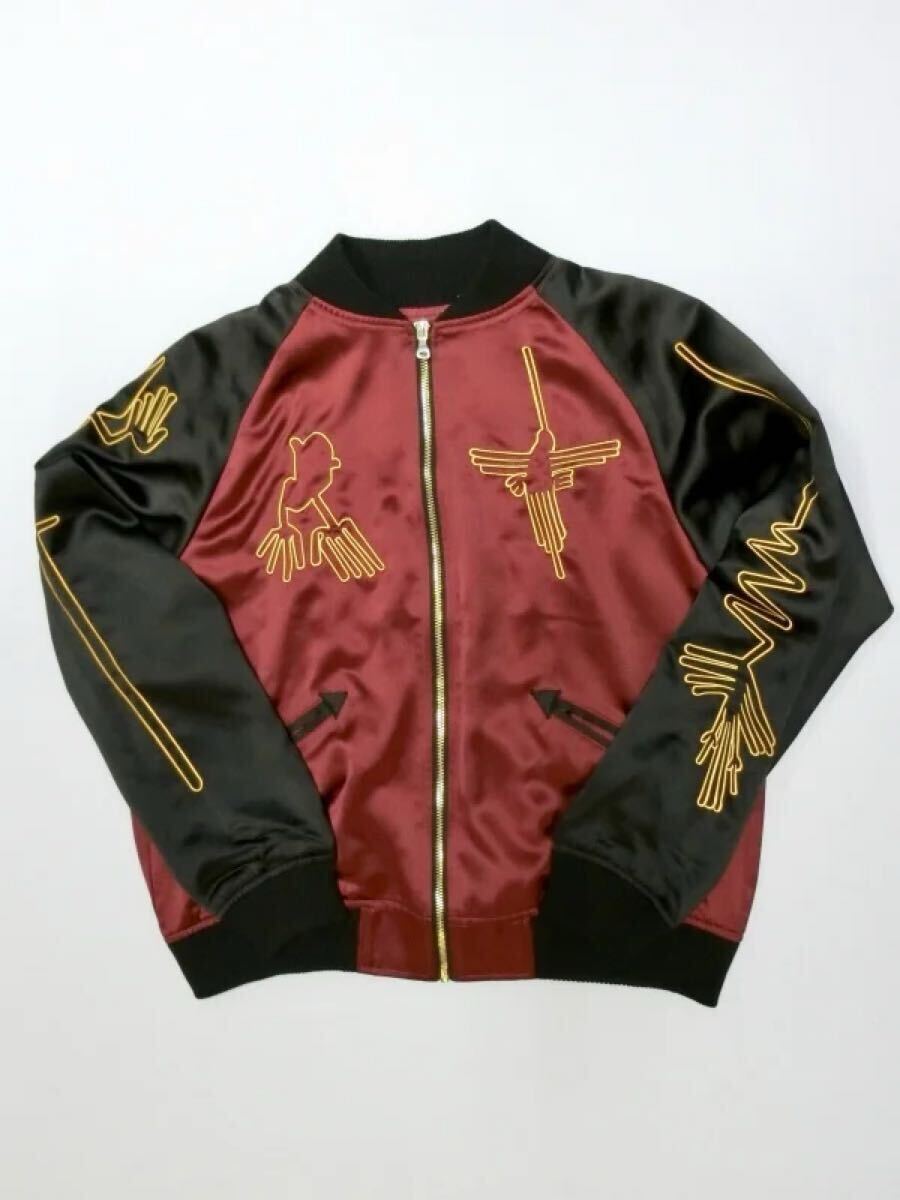 【未使用】6-65 未使用 HARDCORE CHOCOLATE ハードコア チョコレート 月刊ムー ナスカジャン M ブラック バーガンディ ...