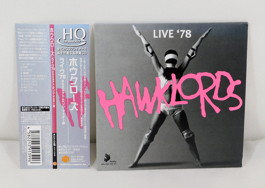 【目立った傷や汚れなし】帯付き 紙ジャケ HQCD「ホウクローズ Hawklords (ホークウインド Hawkwind)/ライヴ 78 ...