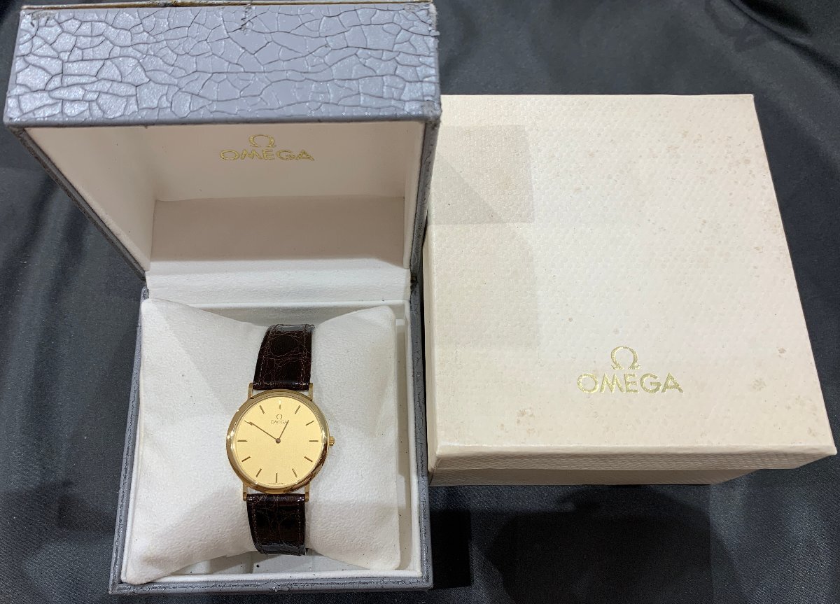 【全体的に状態が悪い】オメガ OMEGA デビル DEVILLE レディース 腕時計 クオーツ QZ ゴールド ストライプ トノー 1387 ヴィンテージ 電池切れ ジャンク y15の落札情報 ...