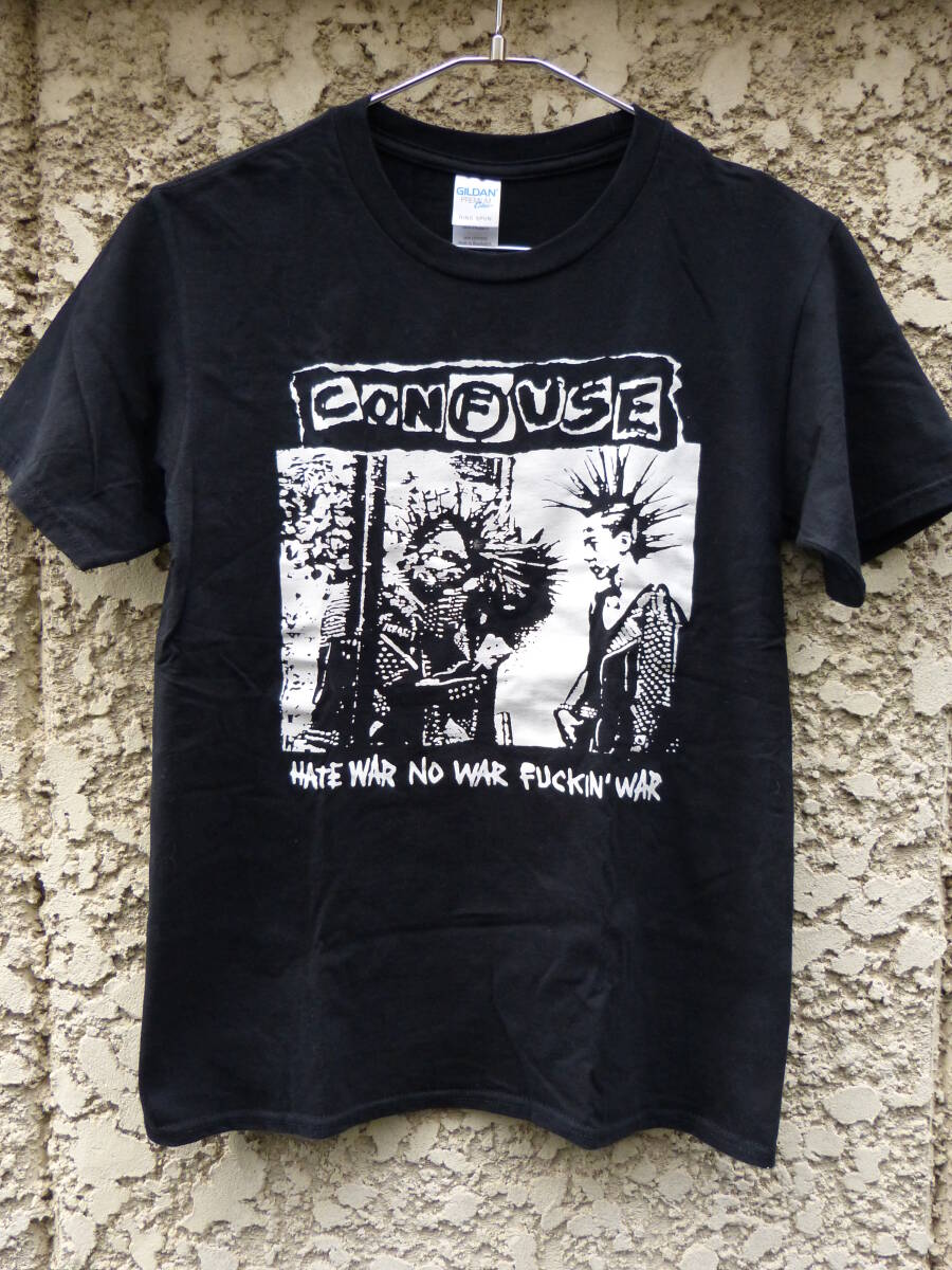【やや傷や汚れあり】CONFUSE Tシャツ 貴重 GISM GAUZE EXECUTE LIP CREAM DEATH SIDE BASTARD JUDGEMENT S.O.B OUTO ...
