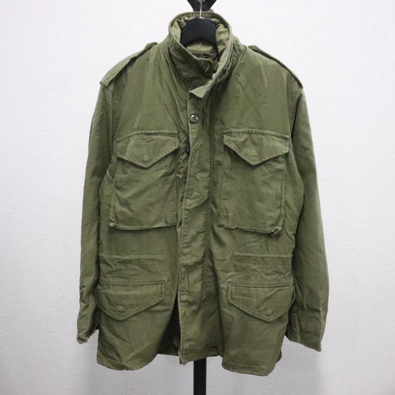 【傷や汚れあり】r198 70sビンテージ U.S.ARMY M-65 ミリタリー フィールドジャケット 1970年代製 Sサイズくらい ...