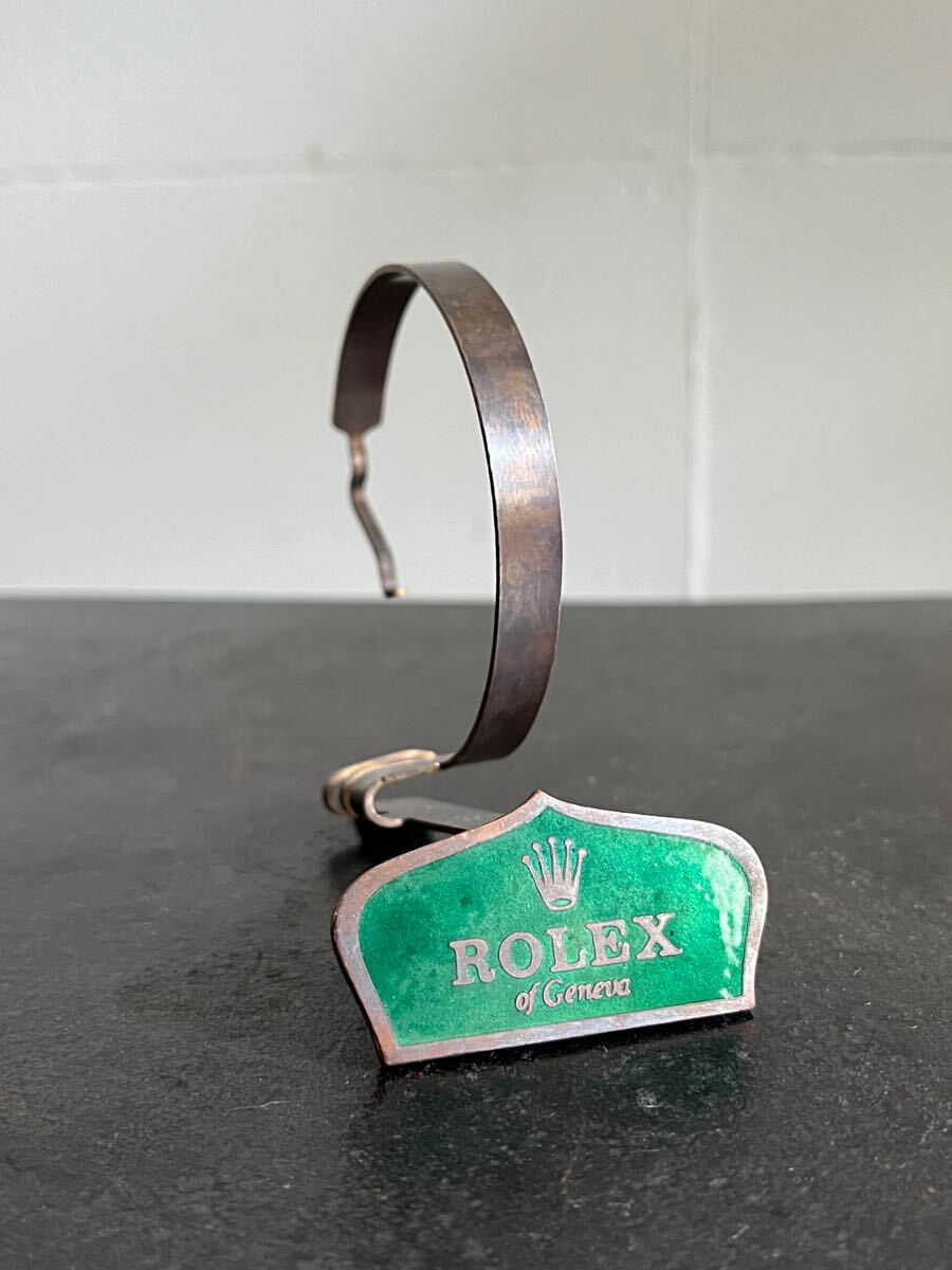 【傷や汚れあり】Rolex ロレックス ビンテージ vintage 時計スタンド2 watch stand スイス製 swiss made ...