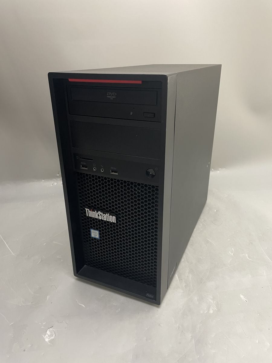 【傷や汚れあり】★1円スタート★Lenovo ThinkStation P520c Xeon W-2223 32GB SSD256GB+HDD2TB Win10 Pro★NVIDIA ...