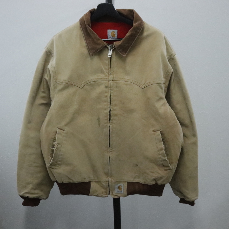 【傷や汚れあり】H130 90sビンテージ カーハート Carhartt サンタフェジャケット 1990年代製 XLサイズくらい ブラウン ダック アメカジ 古着 古着卸 80sの落札情報詳細 ...