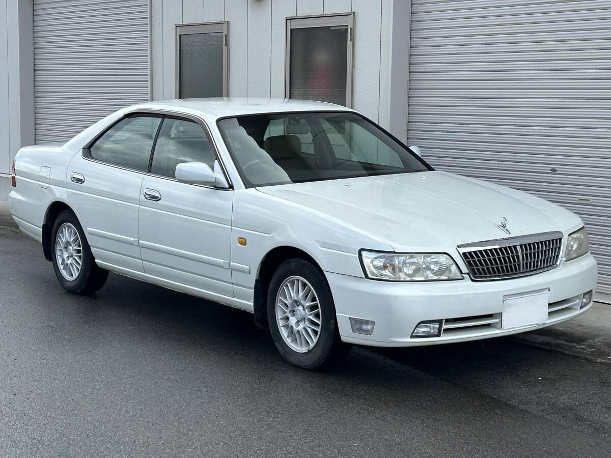 【走行距離 82,000 km】日産 ローレル C35 25メダリスト プレミア 本革レザー 8万km RB25DE GC35 パールホワイト ...