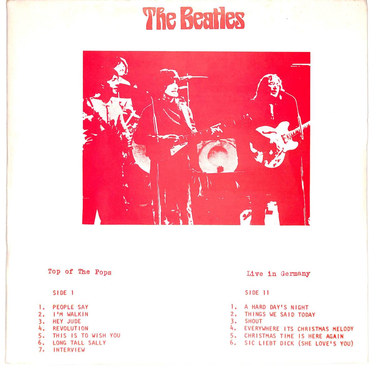 【傷や汚れあり】e9089/LP/The Beatles/Top of The Pops/Live in Germanyの落札情報詳細 ...