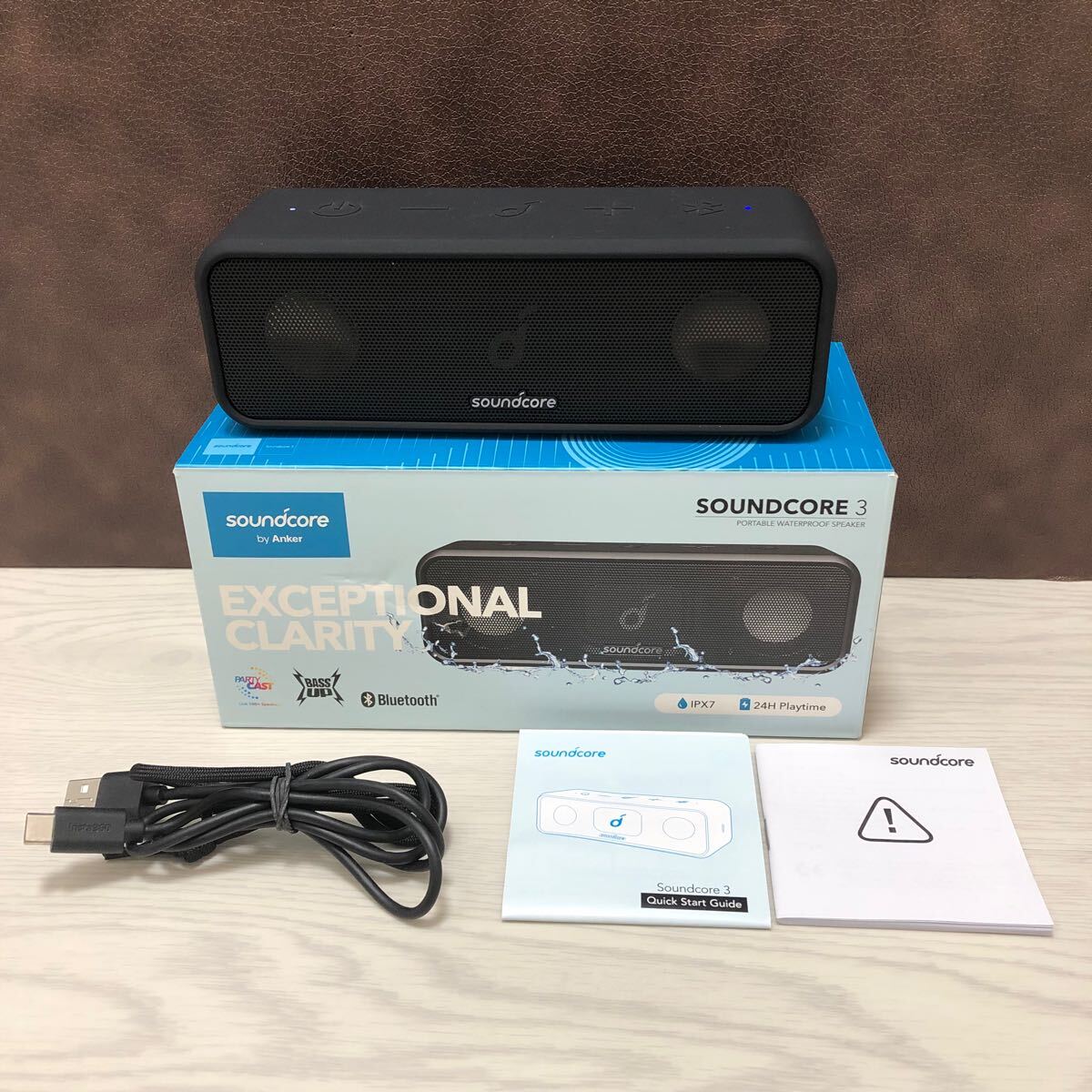 【傷や汚れあり】m593-0251-14 Anker アンカー Soundcore 3 サウンドコア Bluetooth ワイヤレス ...