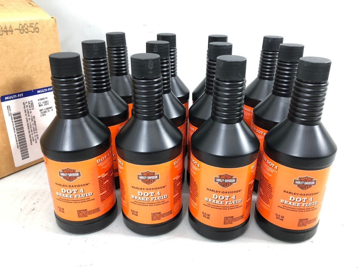 【未使用】新品 ハーレーダビッドソン DOT4 ブレーキフルード 12本セット スポーツスター XL FLHC FLTR FLHX FXDL FLST バイク オイル キャリパーの落札情報詳細 ...