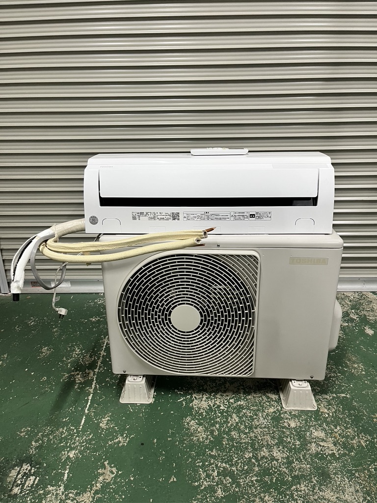 【目立った傷や汚れなし】D0367 TOSHIBA ルームエアコンディショナー 分離型 RAS-J281MA 家庭用 エアコン 2022年製 ...