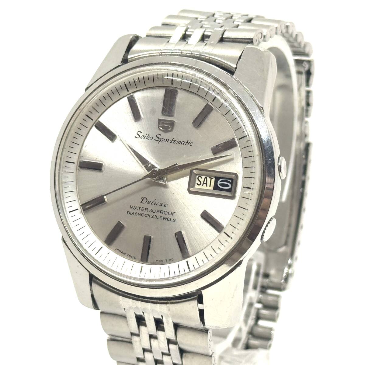 【目立った傷や汚れなし】SEIKO セイコー 7606-7992 Sportsmatic スポーツマチック デラックス 自動巻き メンズ腕時計 ...