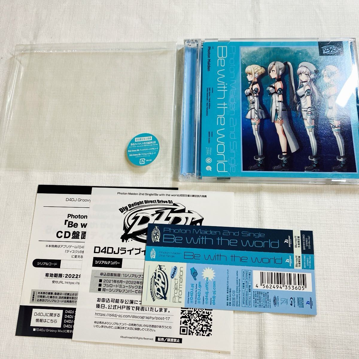 【未使用に近い】帯付 ★★★ D4DJ Photon Maiden Be with the world 初回生産限定盤 CD + BD ★★ Peaky P-key Merm4id Happy ...