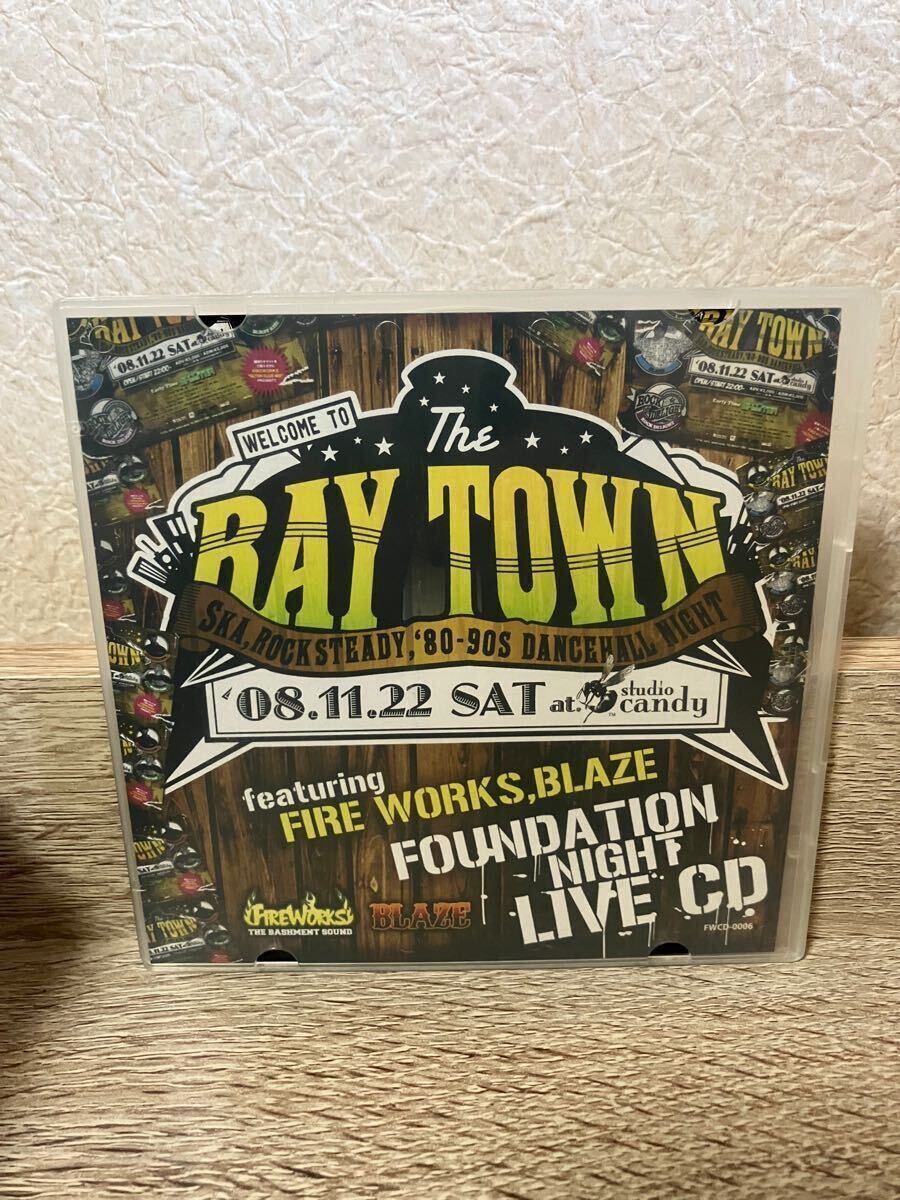 【目立った傷や汚れなし】MIXCD DJ FIRE WORK BLAZE RAY TOWN FOUNDATION MIX NIGHT LIVE CD★MURO KIYO KOCO MIGHTY ...