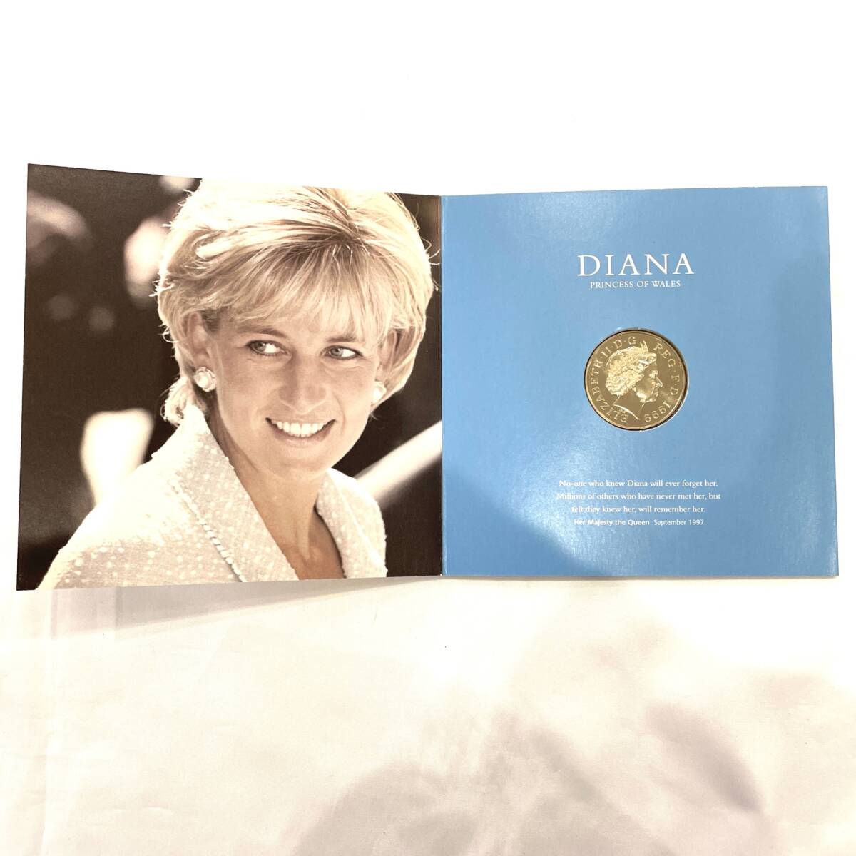 【目立った傷や汚れなし】1円～★DIANA MEMORIAL COIN PRINCESS OF WALES ダイアナ妃 コイン 5ポンド 記念 ...