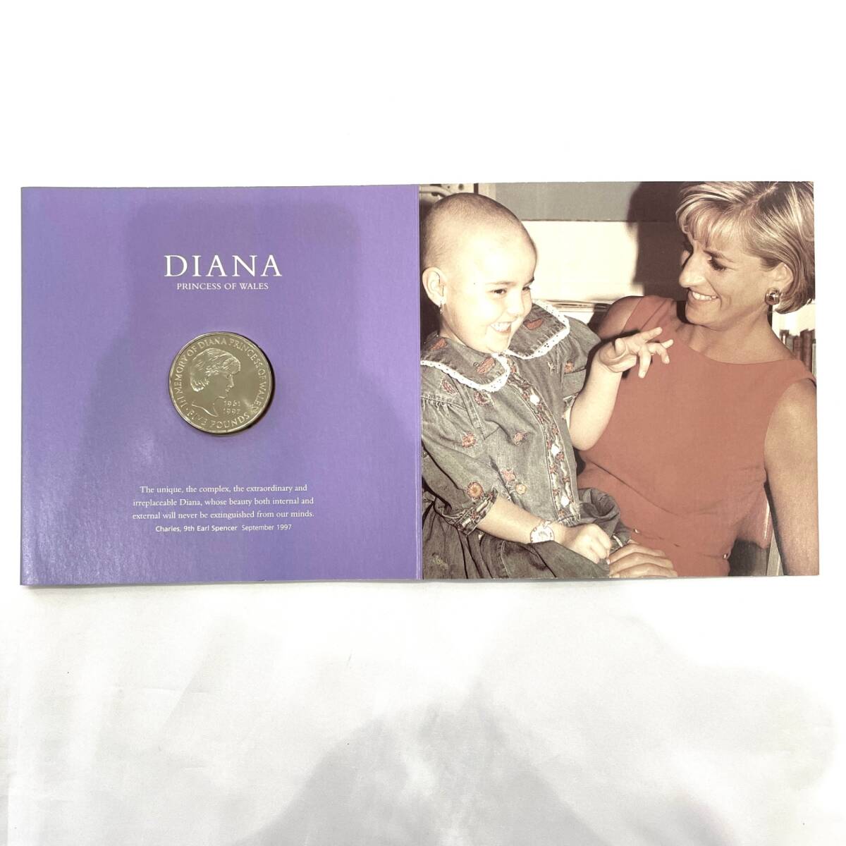 【目立った傷や汚れなし】1円～★DIANA MEMORIAL COIN PRINCESS OF WALES ダイアナ妃 コイン 5ポンド 記念 ...
