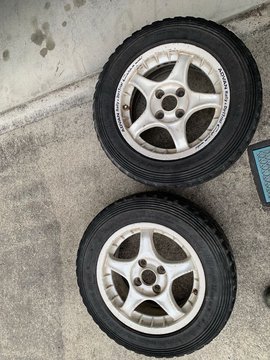 【傷や汚れあり】RC ADVAN ダートトライアル ラリー rally 6j +38 ADVAN a035 傷あり使用問題なし 14インチ ...