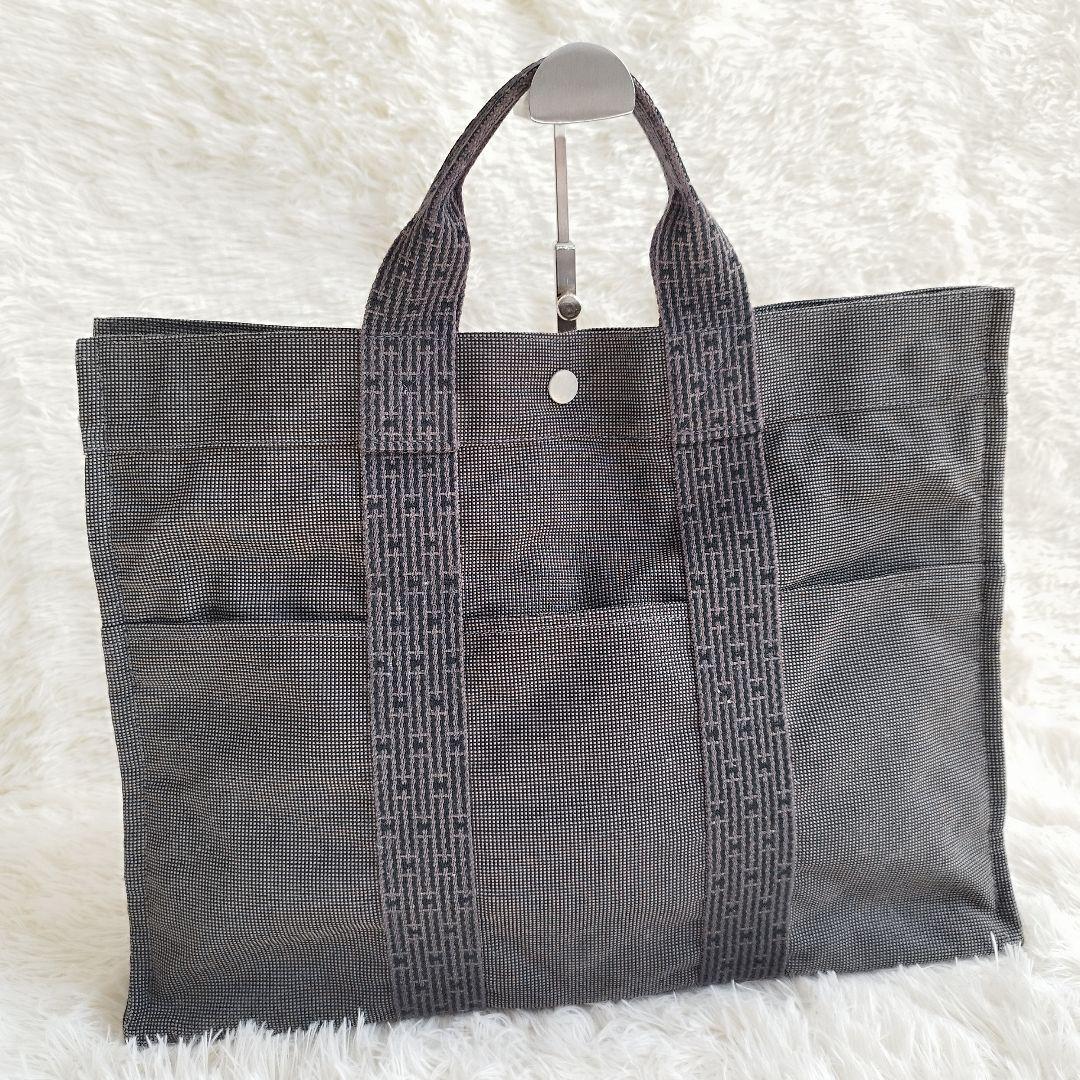 【やや傷や汚れあり】HERMES エルメス エールライン トートバッグ MM A4収納可 グレー ハンドバック レディース 鑑定済みの落札情報詳細 - Yahoo!オークション落札価格検索 ...