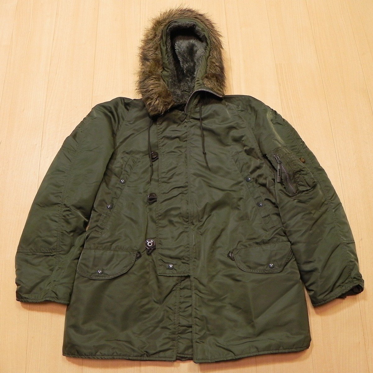 【傷や汚れあり】★ 90s USA製 ALPHA INDUSTRIES INC. アルファ N-3B フライトジャケット M ★ 古着 90年代 当時物 ミリタリー ★hの落札情報詳細 ...