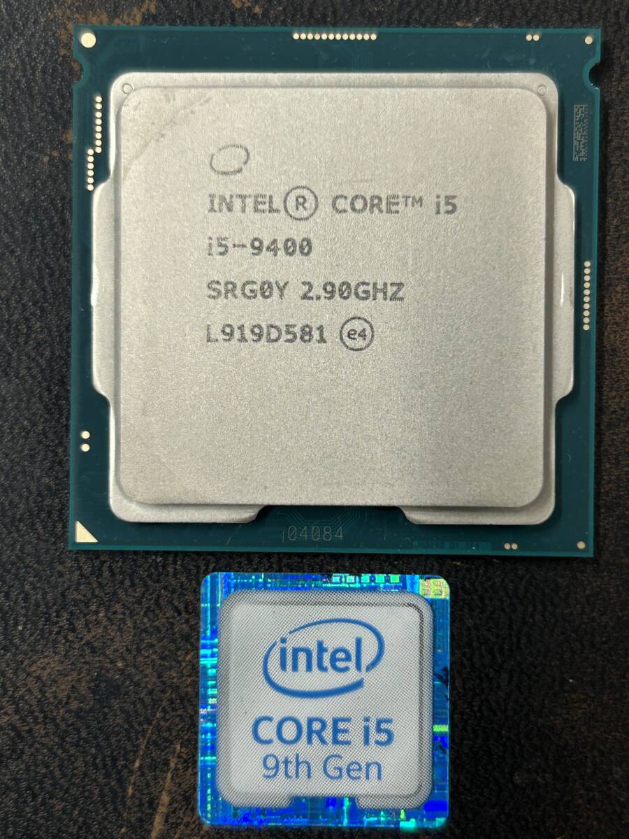 【目立った傷や汚れなし】#6 intel CPU 第9世代 Core i5 9400 2.90～4.10GHz 6コア/6スレッド SRG0Y LGA1151 動作確認品 送料無料の落札情報 ...