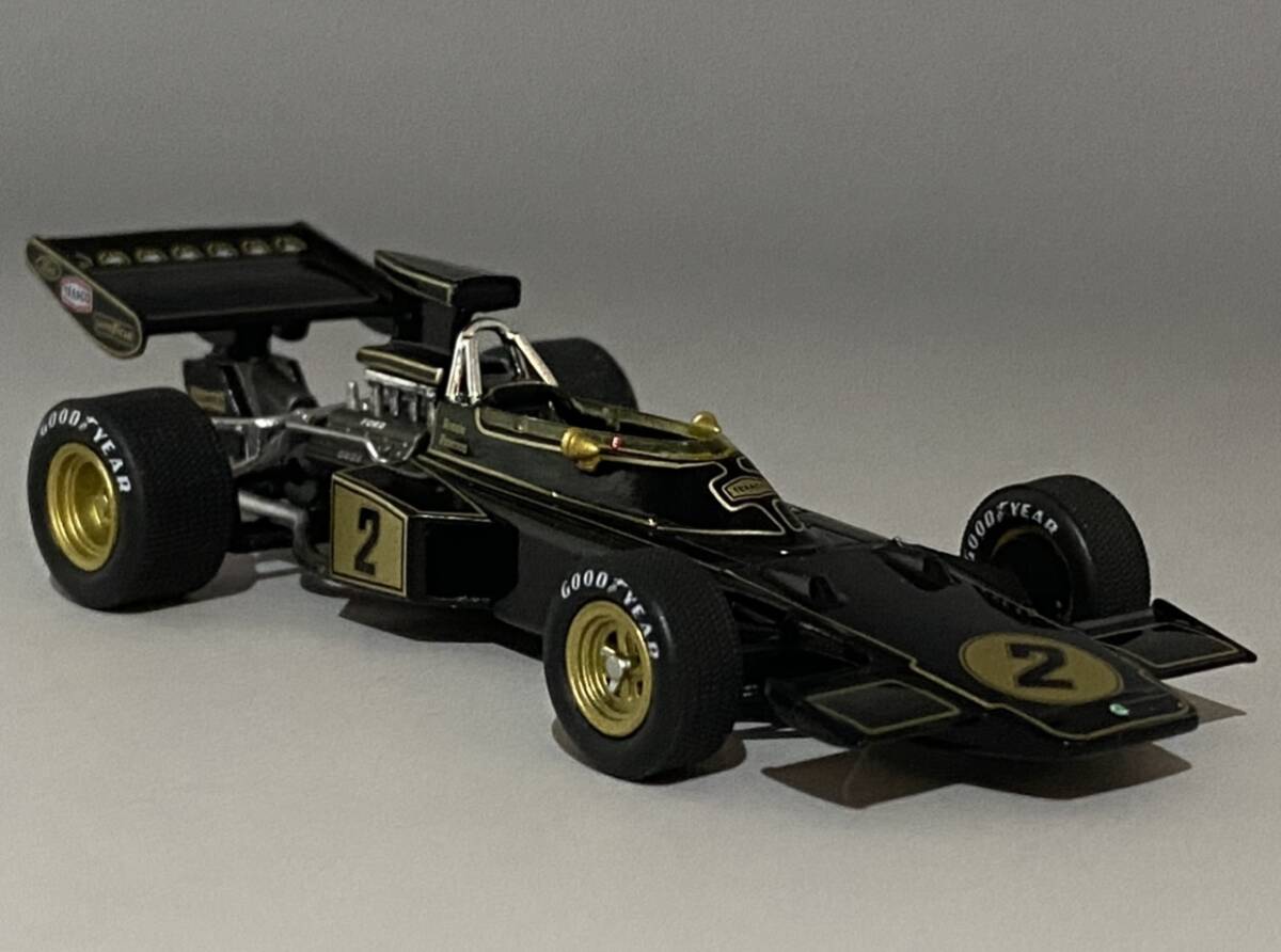 【やや傷や汚れあり】1/43 F1 John Player Team Lotus 72E Ronnie Peterson #2 2位 1973 Swedish Grand Prix ジョン ...