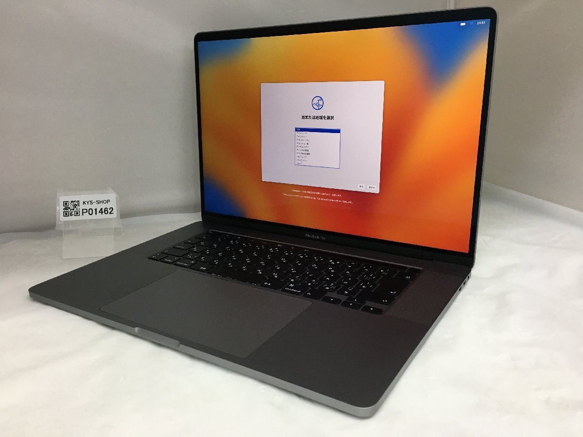 【傷や汚れあり】 1円スタート/Apple MacBook Pro Retina 16-inch 2019 A2141 EMC3347/Core i7 2.6GHz/1TB/16GB/16 ...