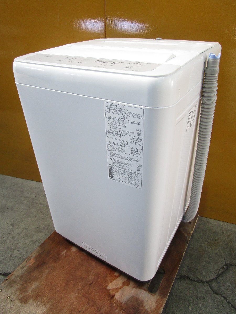 【目立った傷や汚れなし】☆2023年製 Panasonic パナソニック 全自動電気洗濯機 5.0kg ビッグウェーブ洗浄 コンパクトボディ NA-F5B2 直接引取OK w21014の落札 ...