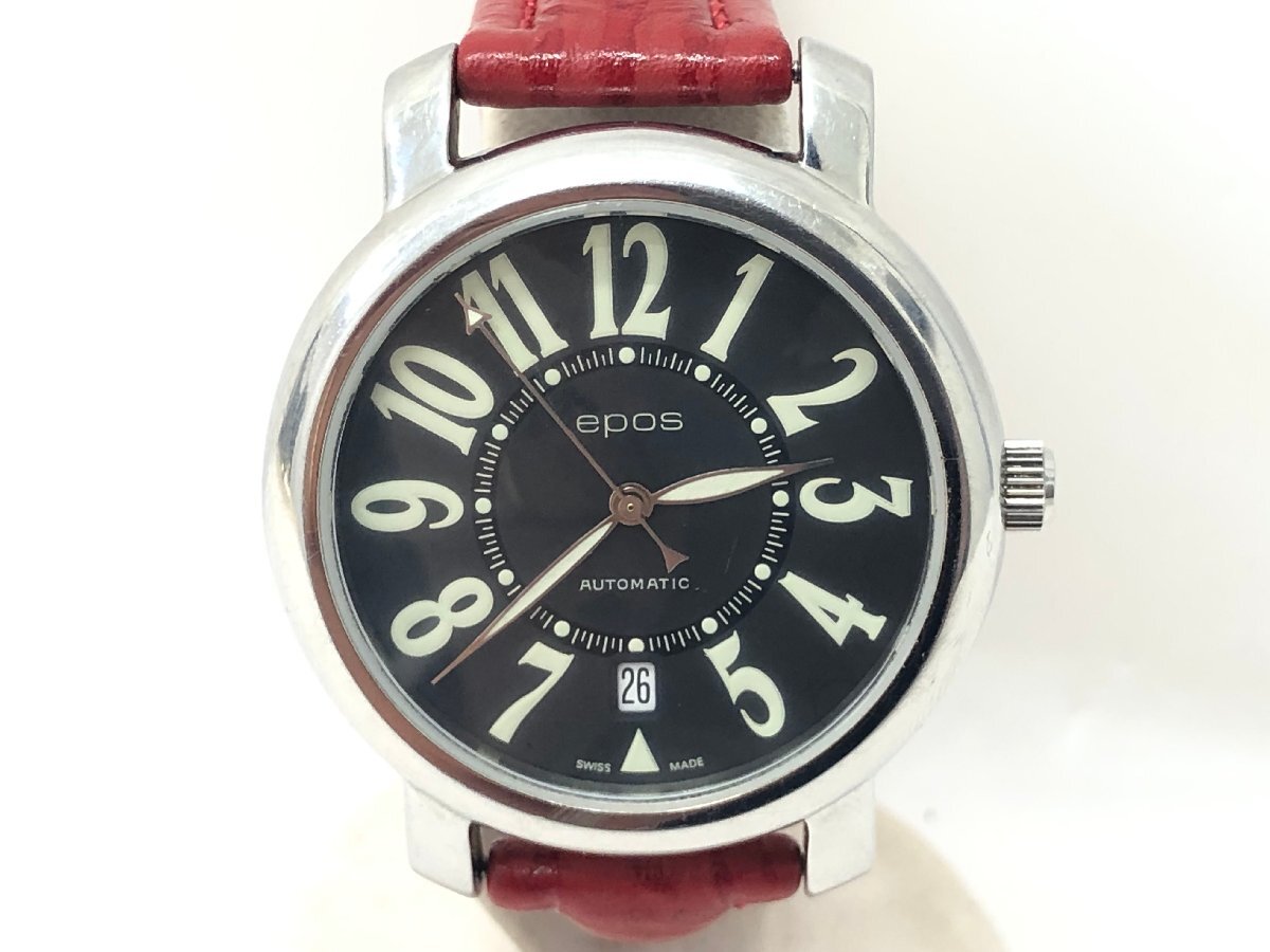 【傷や汚れあり】★EPOS エポス AUTOMATIC 自動巻き 3249 裏透け 本体のみ 時計 黒文字盤 メンズの落札情報詳細 - Yahoo!オークション落札価格検索 オークフリー