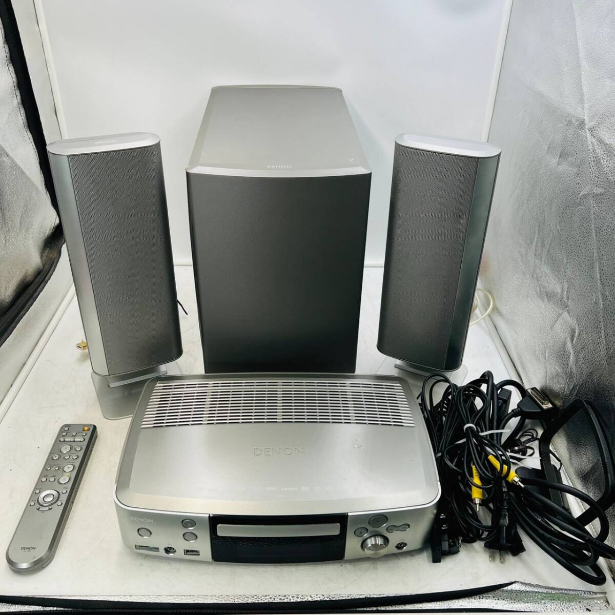 【やや傷や汚れあり】【送料無料】DENON S-301・高音質DVDホームシアターシステム・HDMI対応・サブウーファー搭載（2005年製）の ...