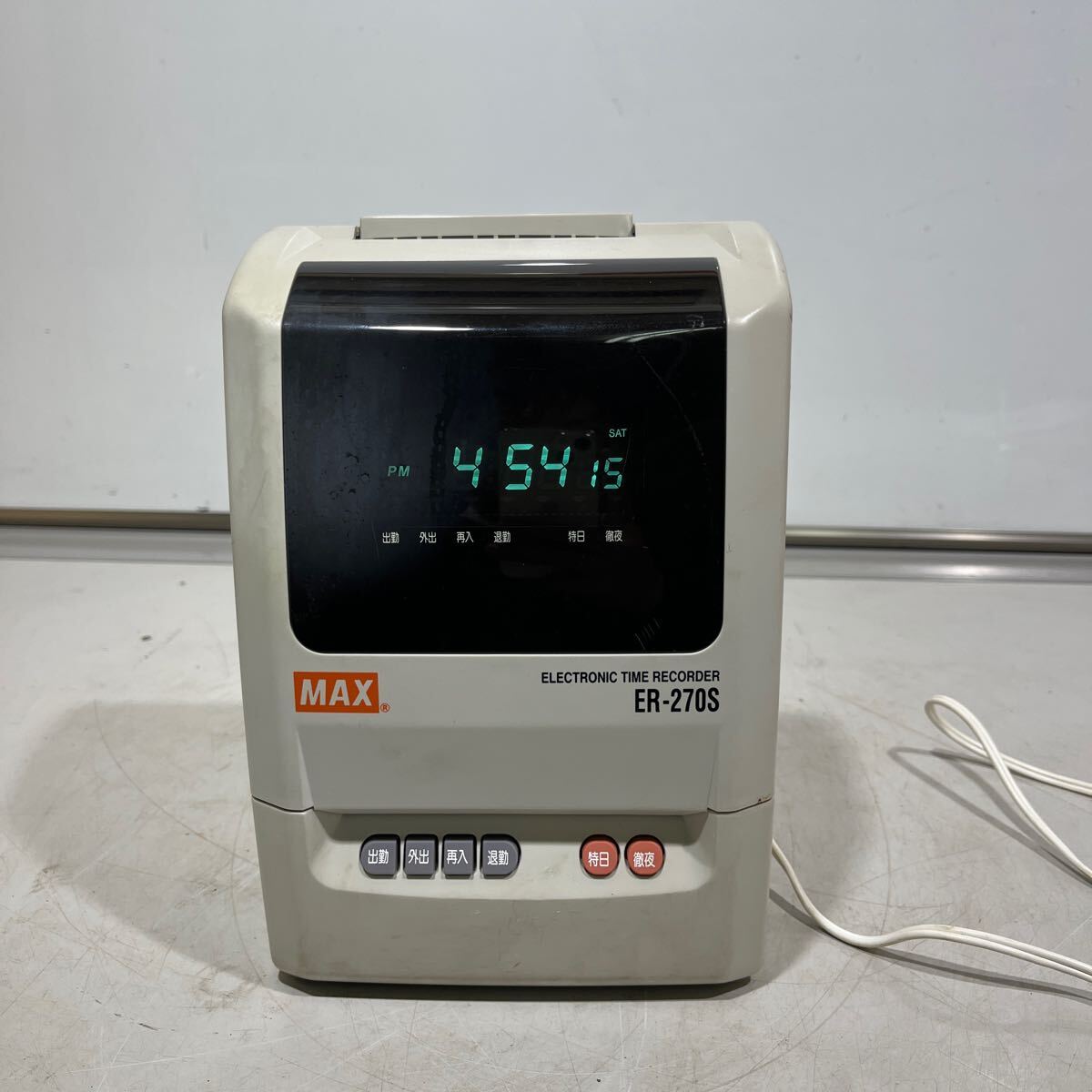 【全体的に状態が悪い】GB-5289 MAX マックス タイムレコーダー ER-270S 通電のみ 本体のみ 鍵欠品 動作未確認の落札情報詳細 - Yahoo!オークション落札価格検索 オークフリー