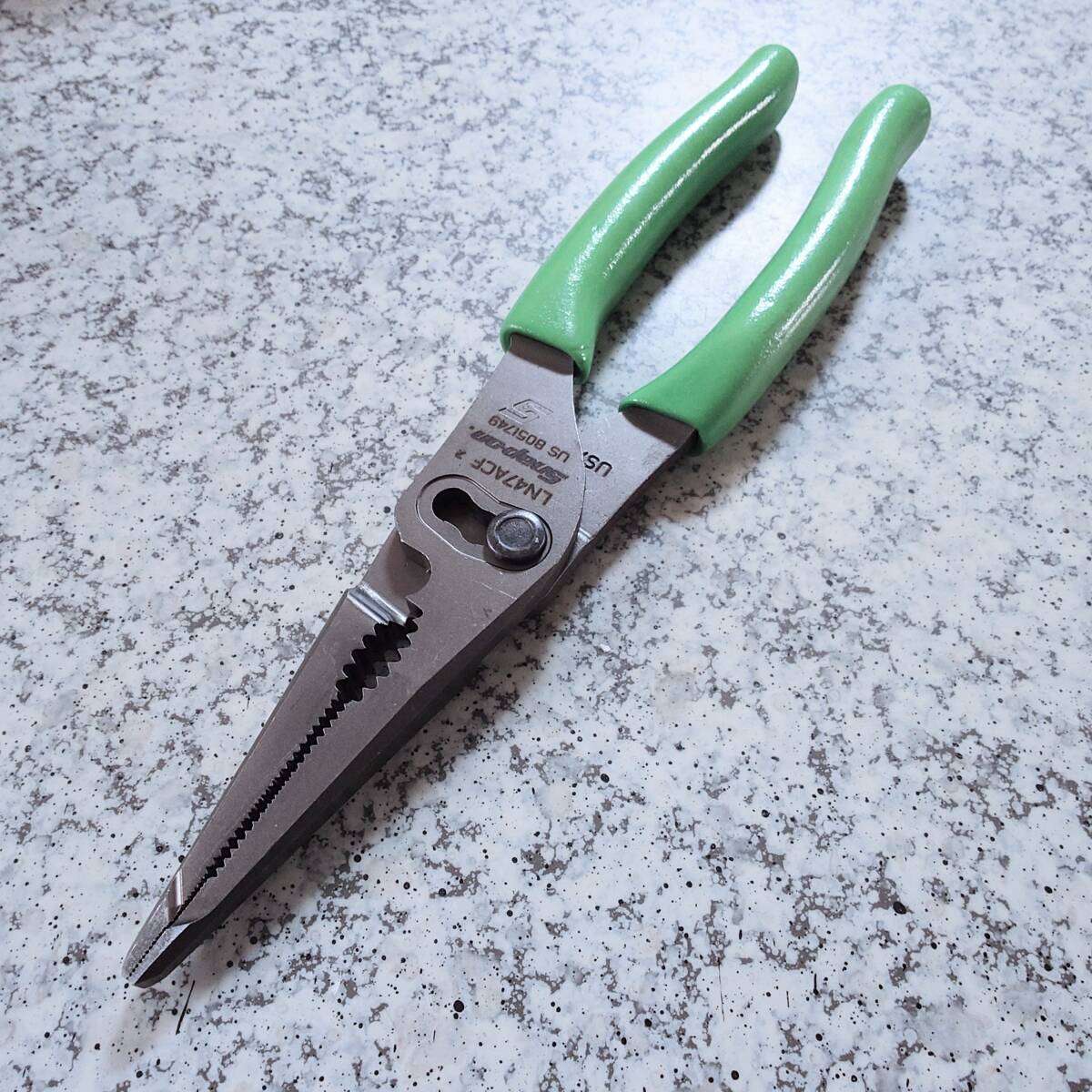 【未使用】Snap-on スナップオン ロングノーズ スリップジョイントプライヤー LN47ACFG (グリーングリップ）新品未使用の落札情報 ...