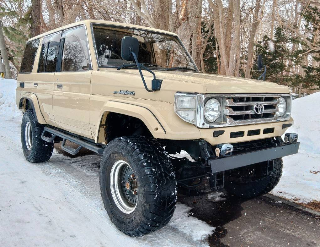 【走行距離 266,431 km】《北海道発!!》実動 平成6年 トヨタ ランクル70 5MT HZJ77HV 1HZ ディーゼル リフトアップ公認 検(BJ 40 60 73 74 ランド ...